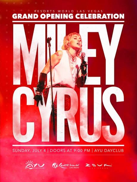 Events Calendar - Miley Cyrus - Las Vegas Weekly