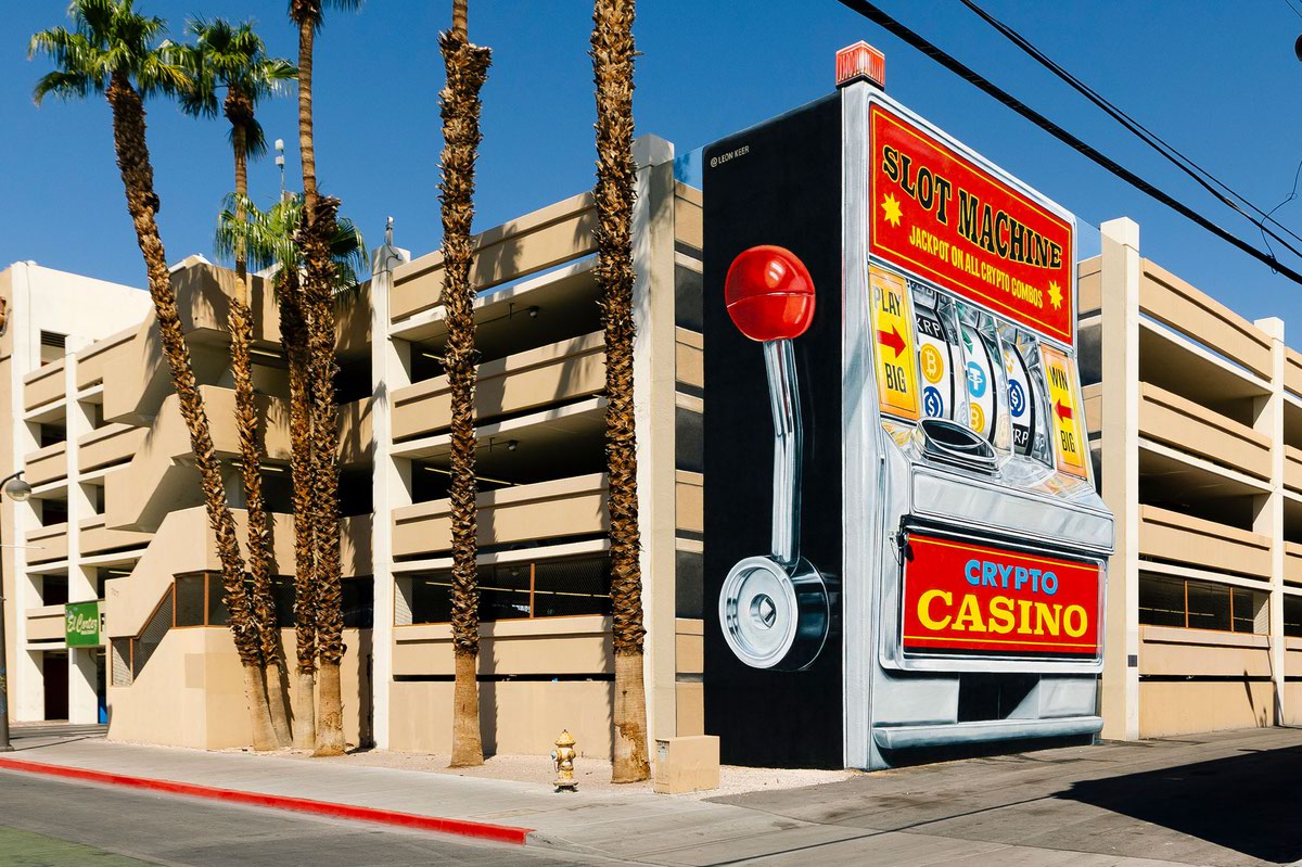 Leon Keer’s “Crypto Casino” mural brings a new dimension to Downtown ...