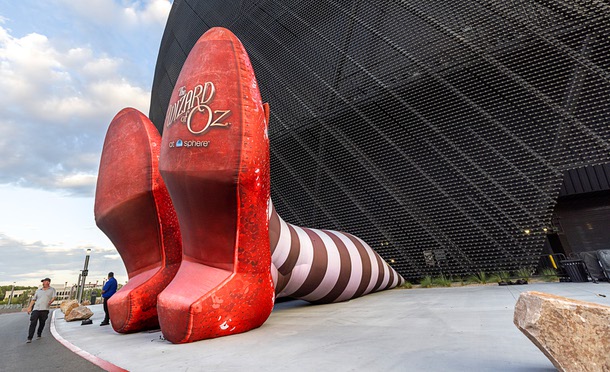 Photograph: Slippers And Feet: Wizard of Oz at Sphere - Las Vegas Weekly