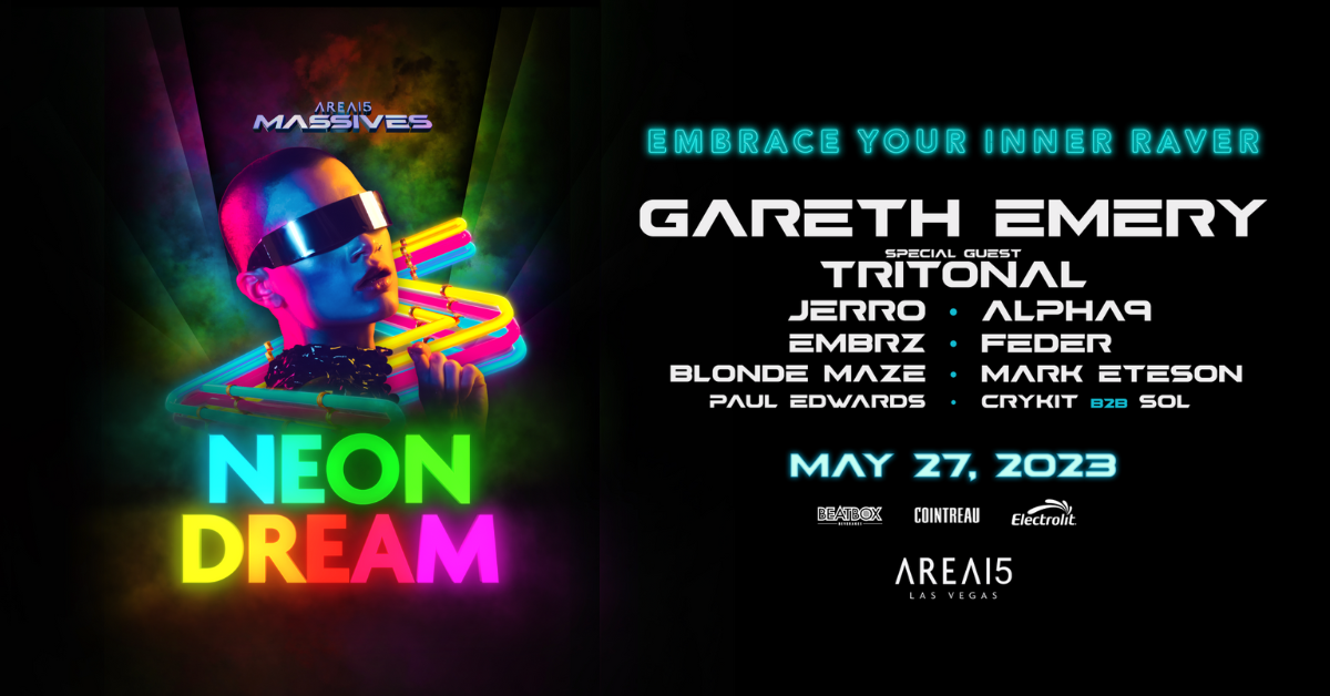 Enter for a chance to win a pair of tickets to Neon Dream at AREA15 May ...