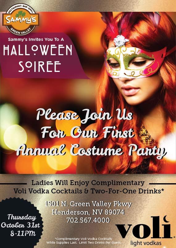 Trick or Treat Yourself with a $100 Gift card to Sammy's! - Las Vegas ...